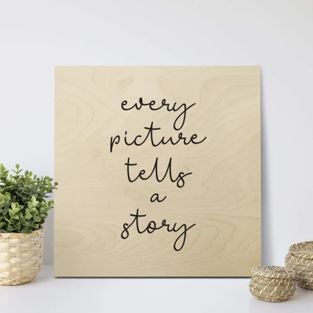 Decoratieletters Every picture tells a story | wall-art.nl