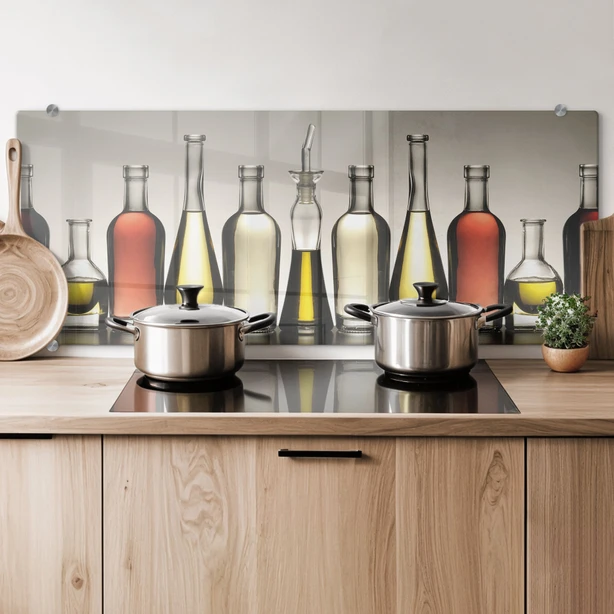 Wunderschöne Glas Herd Spritzschutz Fotos