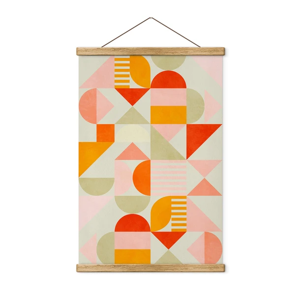 Poster Bauhaus Fun Pastell - Bré | wall-art.de