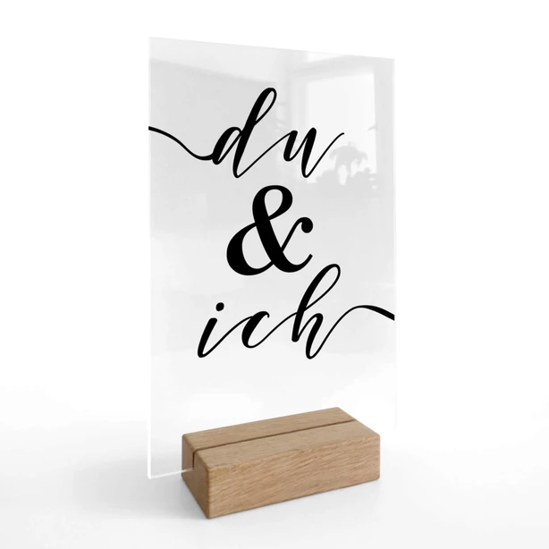 Poster Du und Ich - Rund | wall-art.de