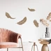Wandtattoo Feder Set - Federn als Wandbild zur Dekoration | wall-art.de