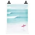 Poster Rivers - Surf Girl | wall-art.de