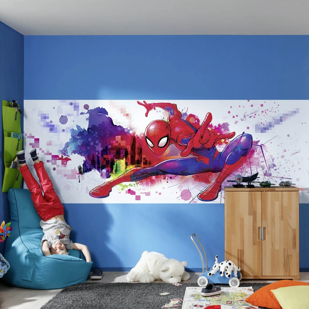 Spider Man Verbrijzelde Afmetingen Behang ≥ Vind Spiderman Groot Op