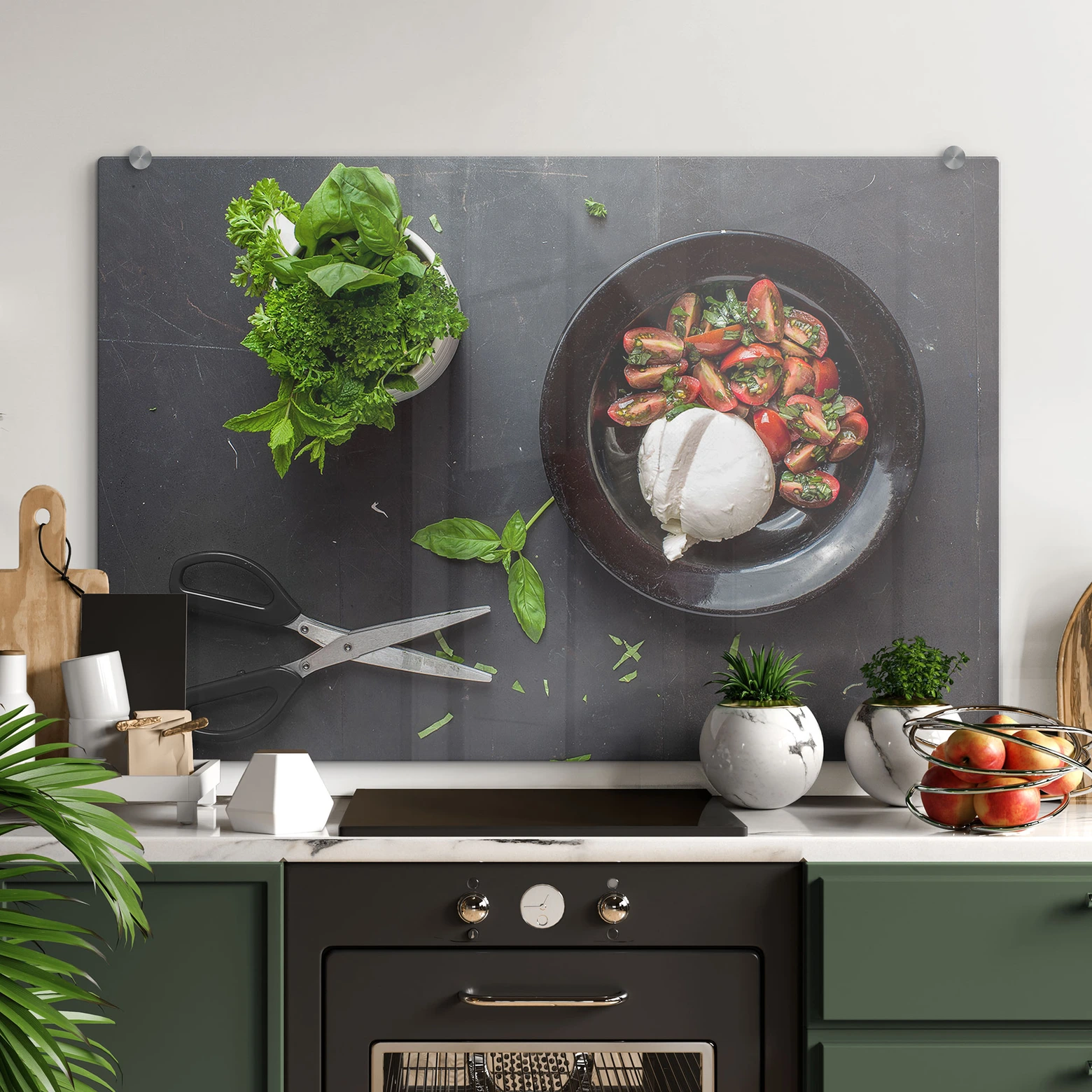 Spritzschutz Tomate Mozzarella | wall-art.de
