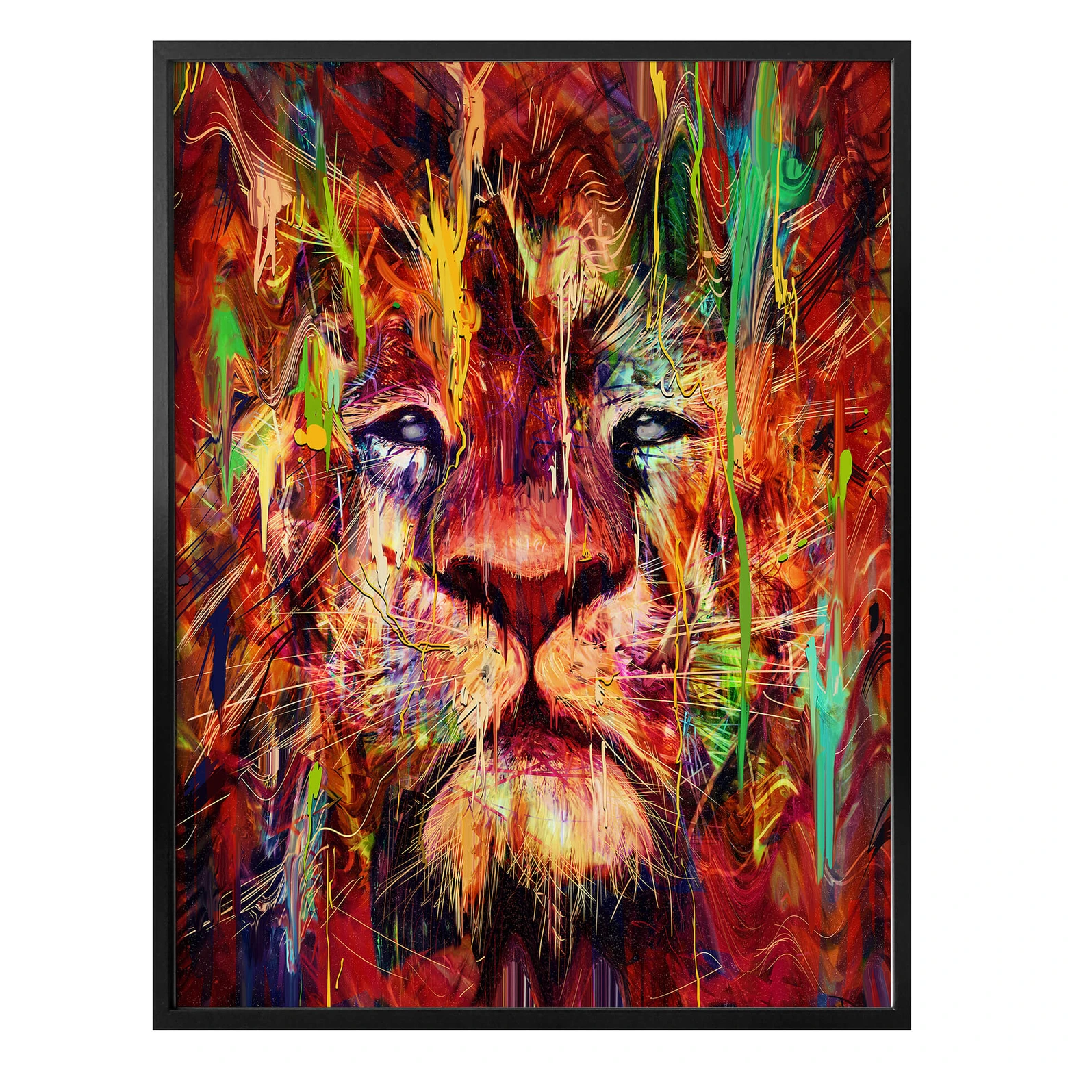 Poster Nicebleed - Lion Red | wall-art.de