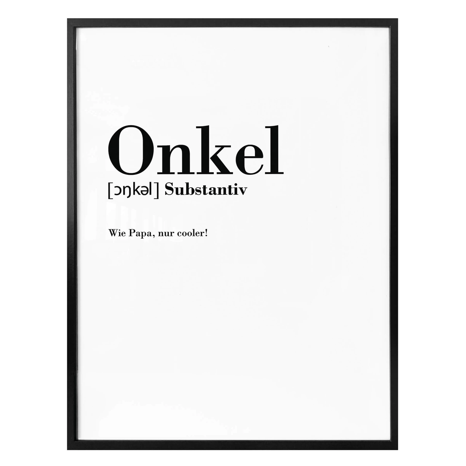 Poster Grammatik - Onkel | wall-art.de