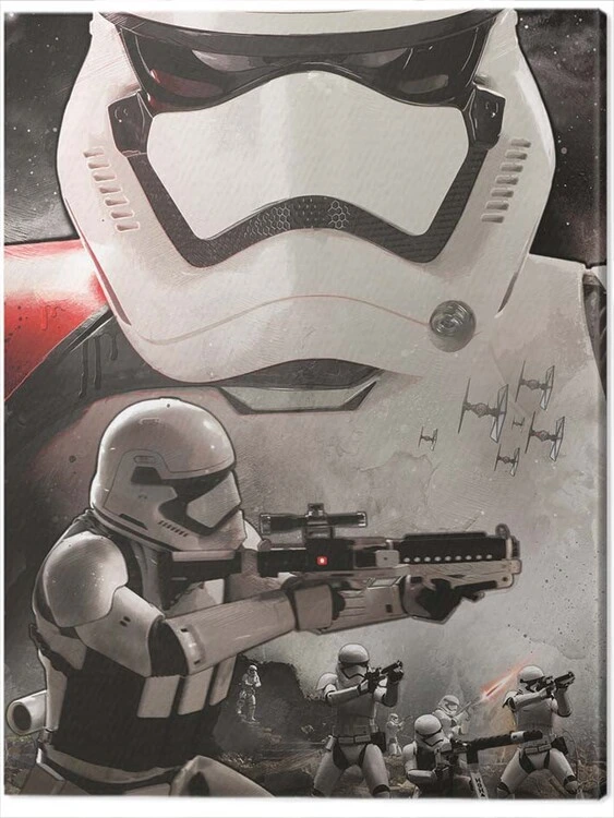 Canvas schilderij Star Wars Episode VII - Stormtrooper Art (60x80 cm ...