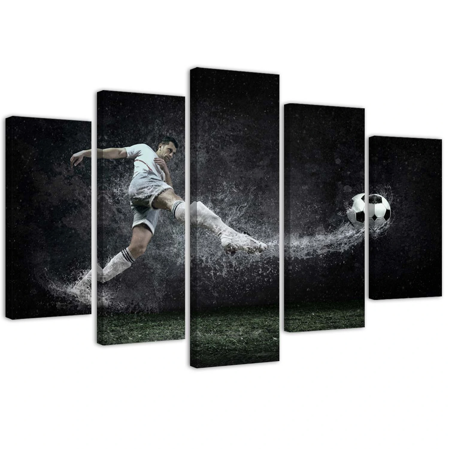 Leinwandbild 5 teilig, Fußball-Sportstadion | wall-art.de