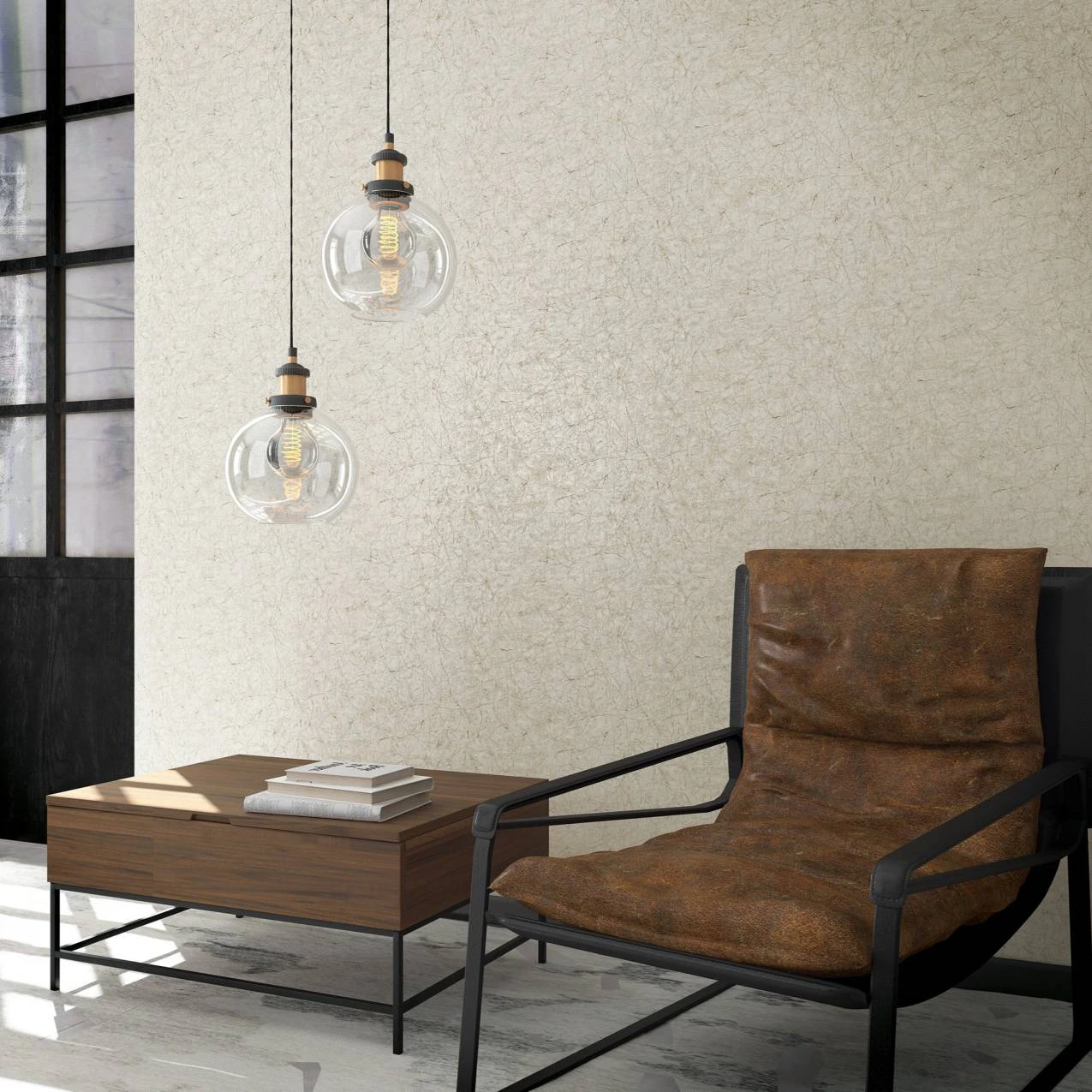 structuurbehang vliesbehang vintage deluxe beige | wall-art.nl