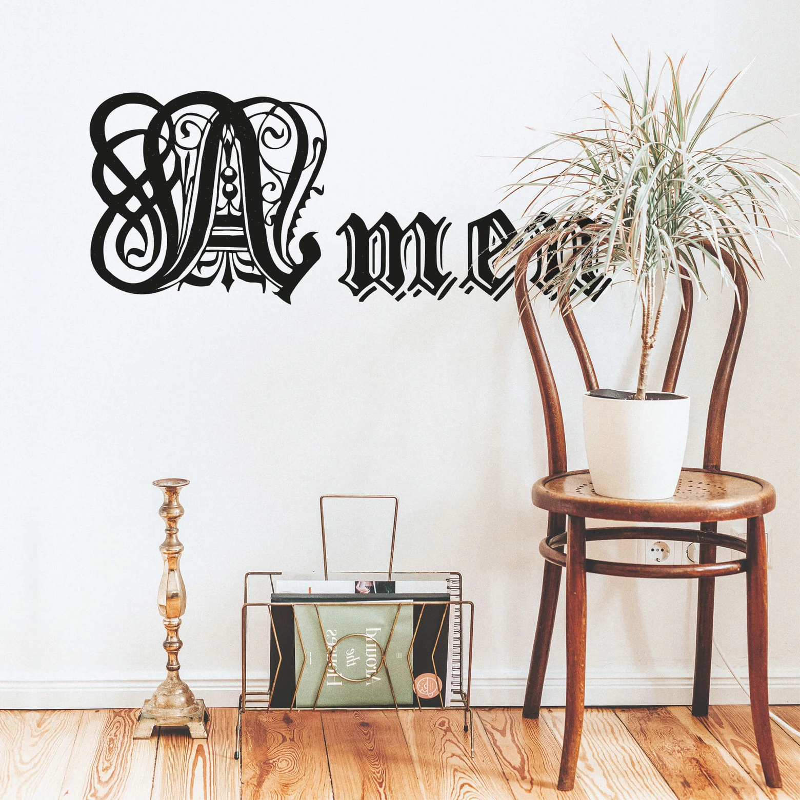 Wandtattoo Amen - das kirchliche Motiv verbreitet Festlichkeit und ...