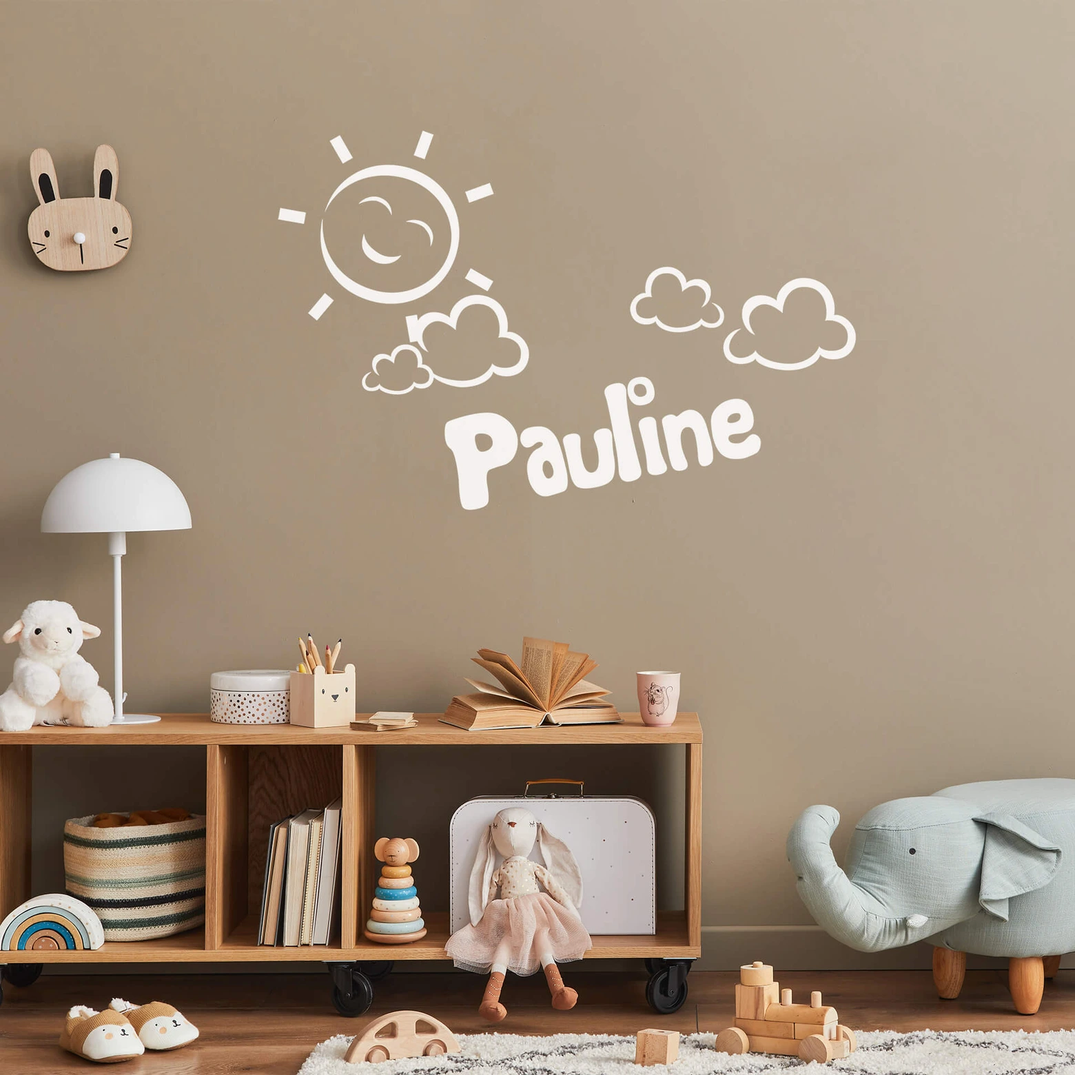 Sun + Name Wall sticker | wall-art.com
