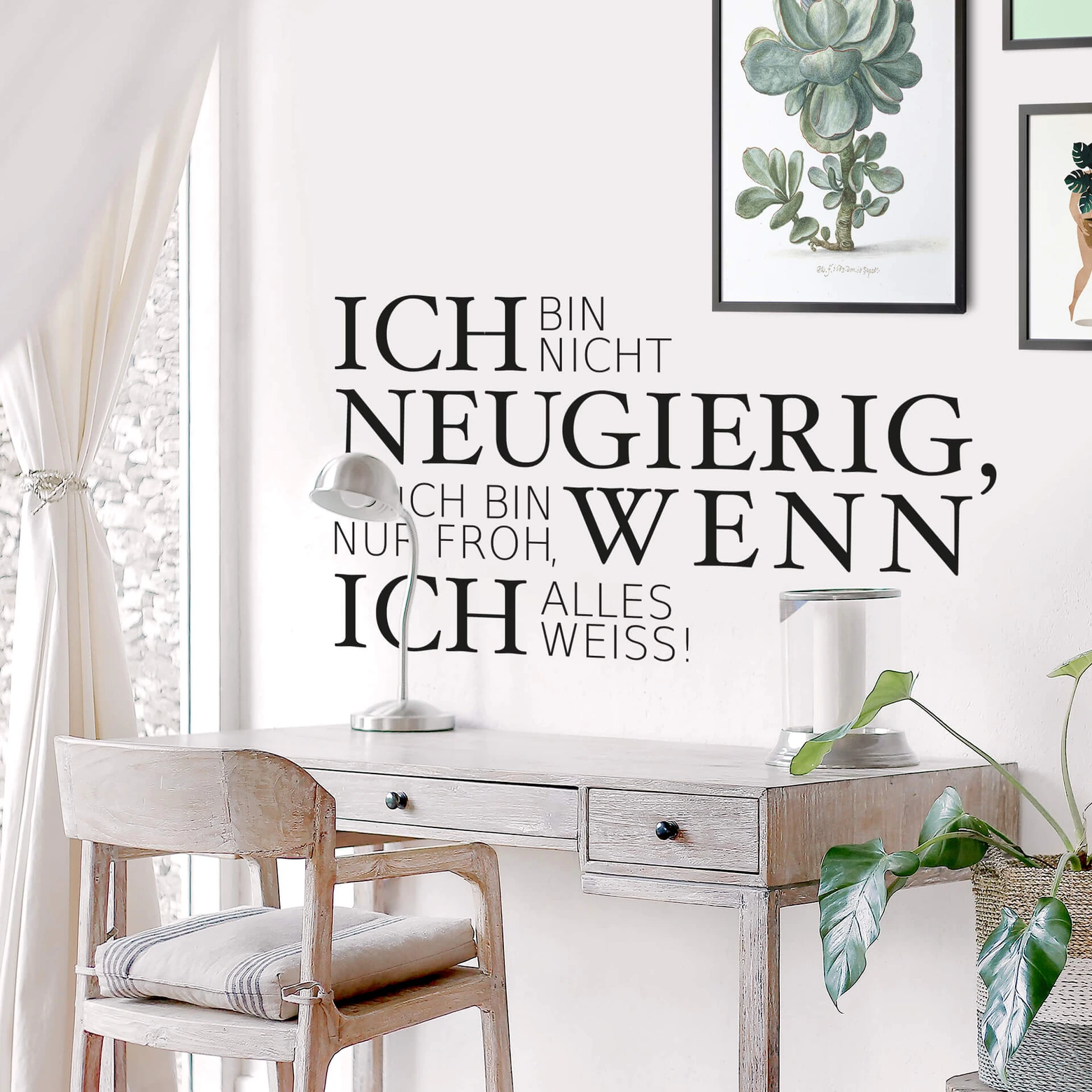 Wandtattoo Ich bin nicht neugierig... | wall-art.de