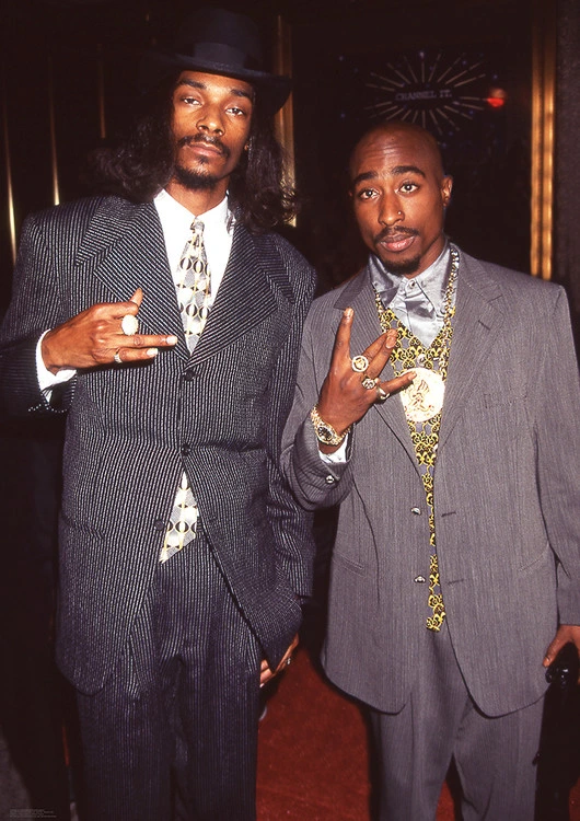 Poster Snoop Dogg & Tupac - Suits, Plakat (59,4 x 84,1 cm) | wall-art.de