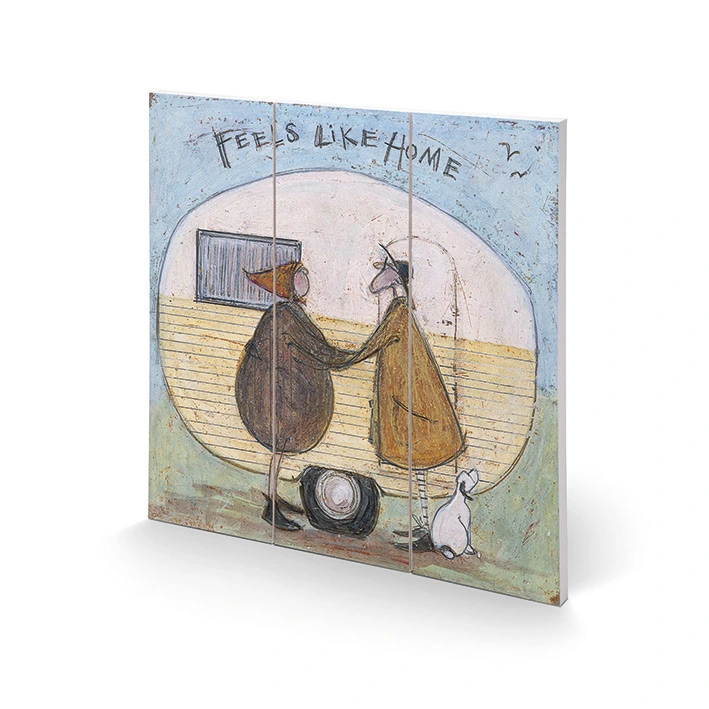 Holzbild Sam Toft - Feels Like Home (30x30 cm) | wall-art.de