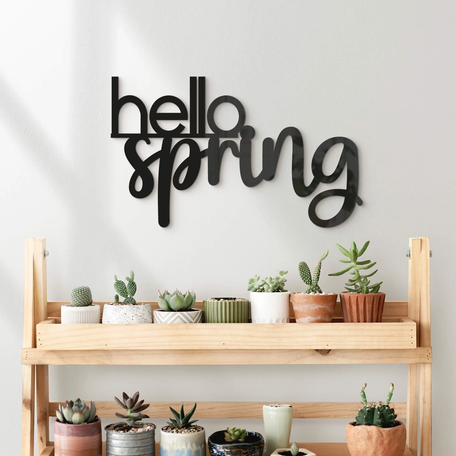 Wanddecoratie hello spring | wall-art.nl