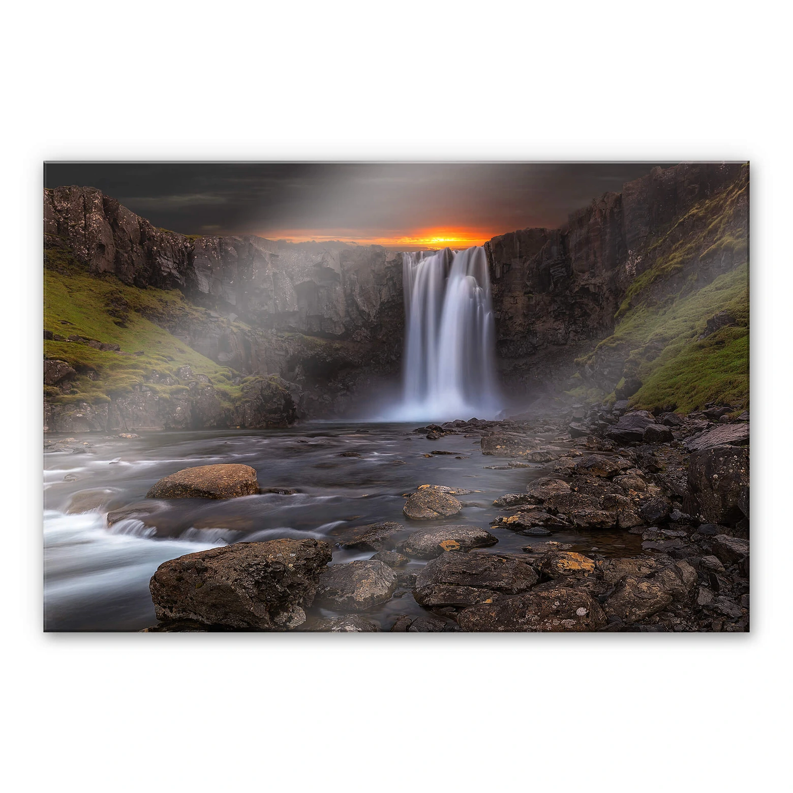 Acrylglasbild Cuadrado - Stream | wall-art.de