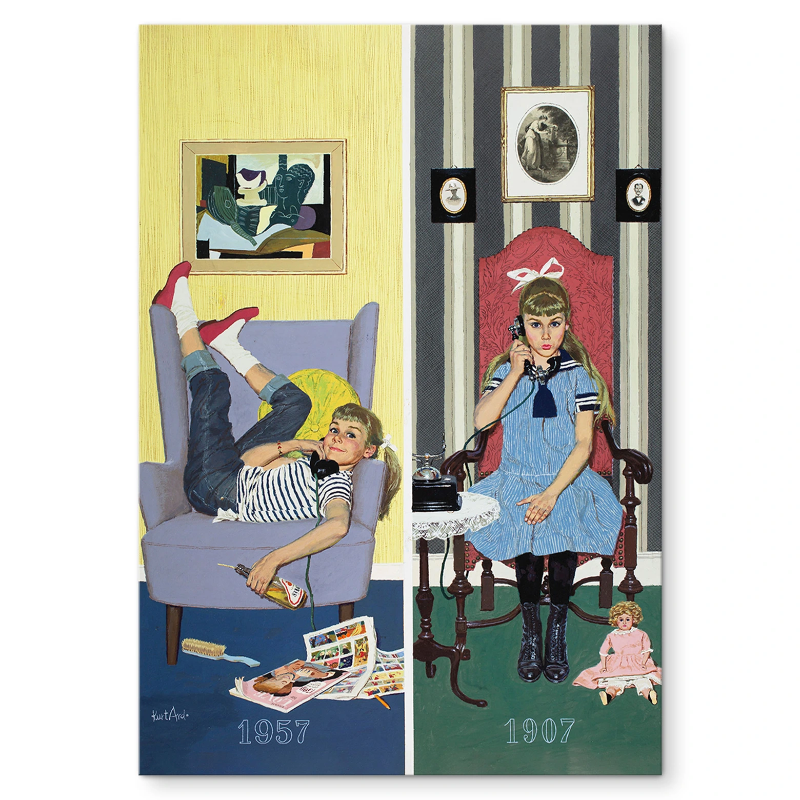 Wandbild Kurt Ard - Heute wie damals (1957) - Alu-Dibond | wall-art.de