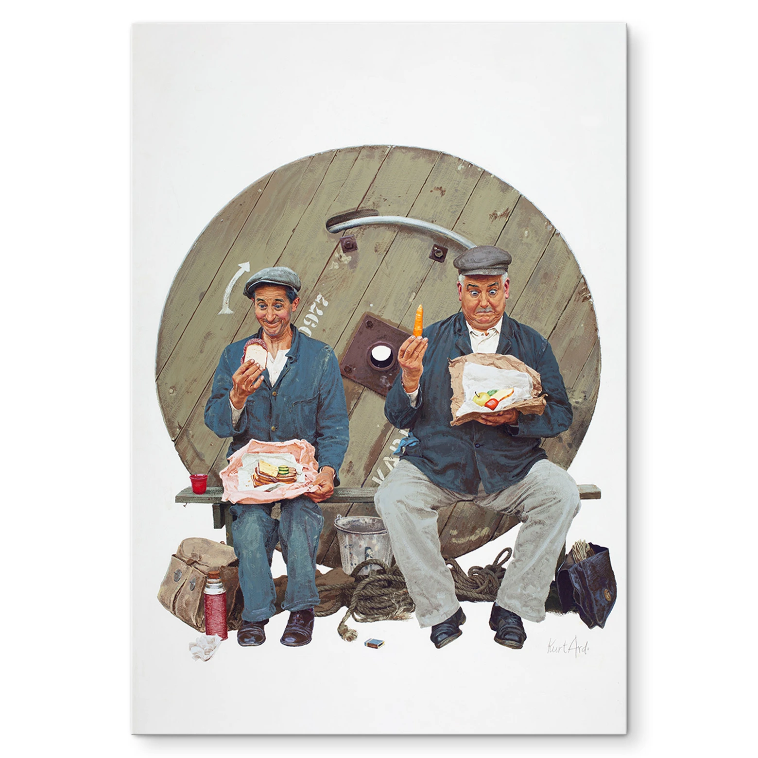 Wandbild Kurt Ard - Liebe ist unergründlich (1960) - Alu-Dibond | wall ...