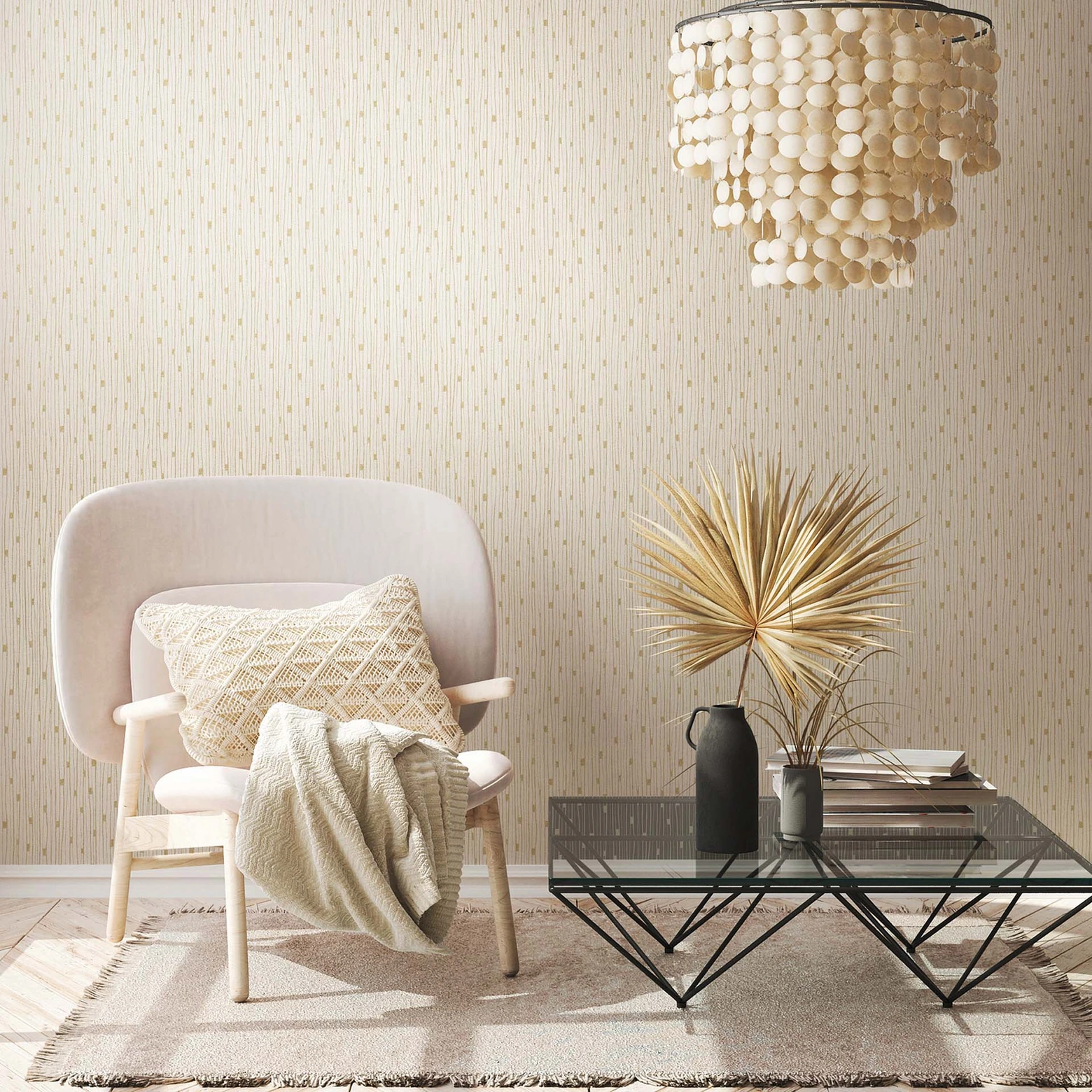 Elegantes Vliestapete Modern Wohnzimmer Bild