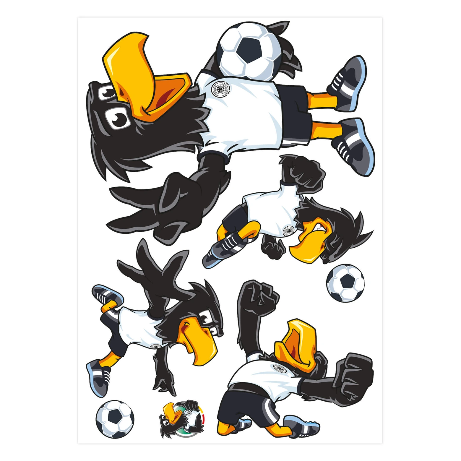 DFB Sticker EM für die Wand, Wandtattoo - Paule - 70x48 cm | wall-art.de