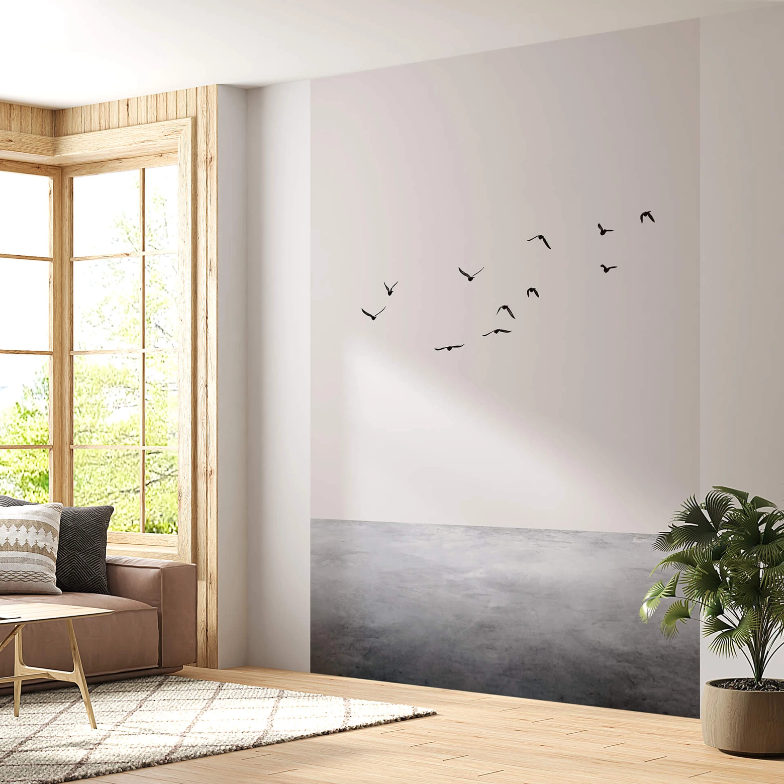 Fotobehang Kubistika - Open Lake | wall-art.nl