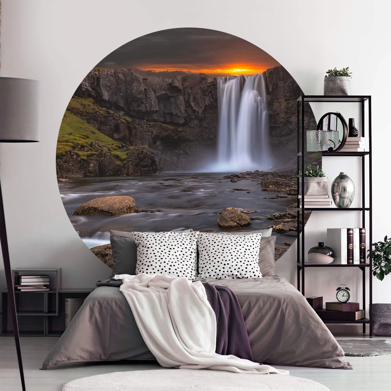 Fototapete Cuadrado - Stream - Rund | wall-art.de