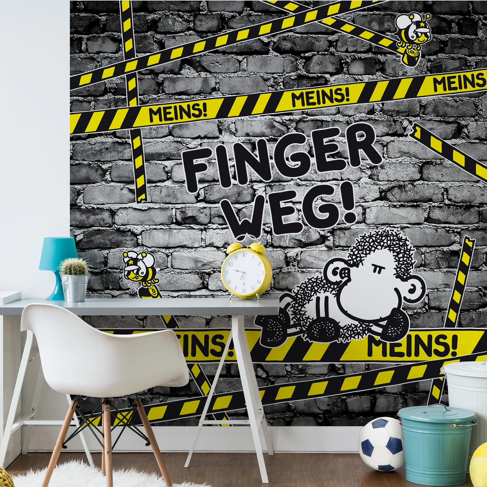 Fototapete sheepworld Finger weg! Meins! | wall-art.de
