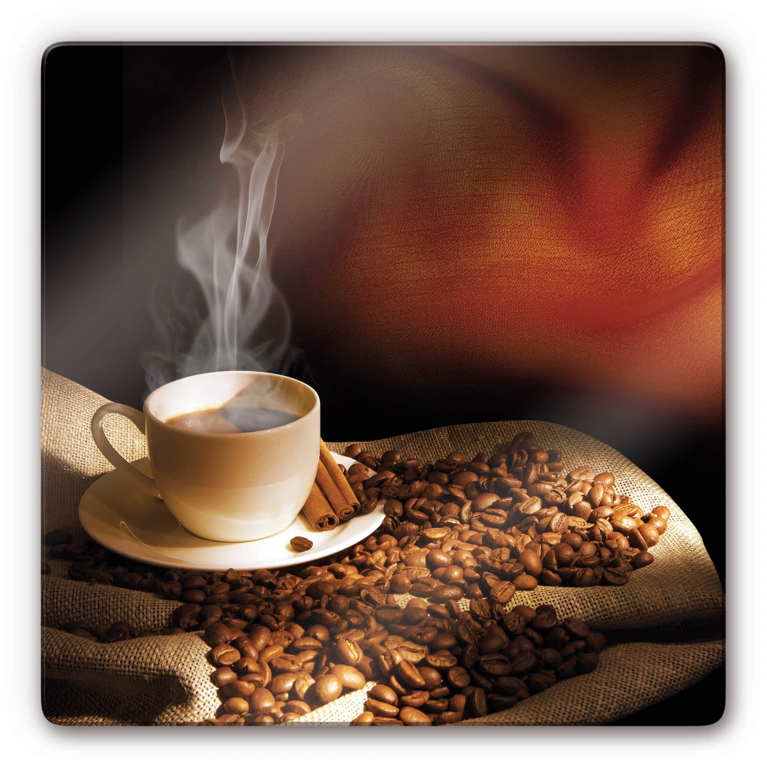 Tableau en verre - Café 3 | wall-art.fr