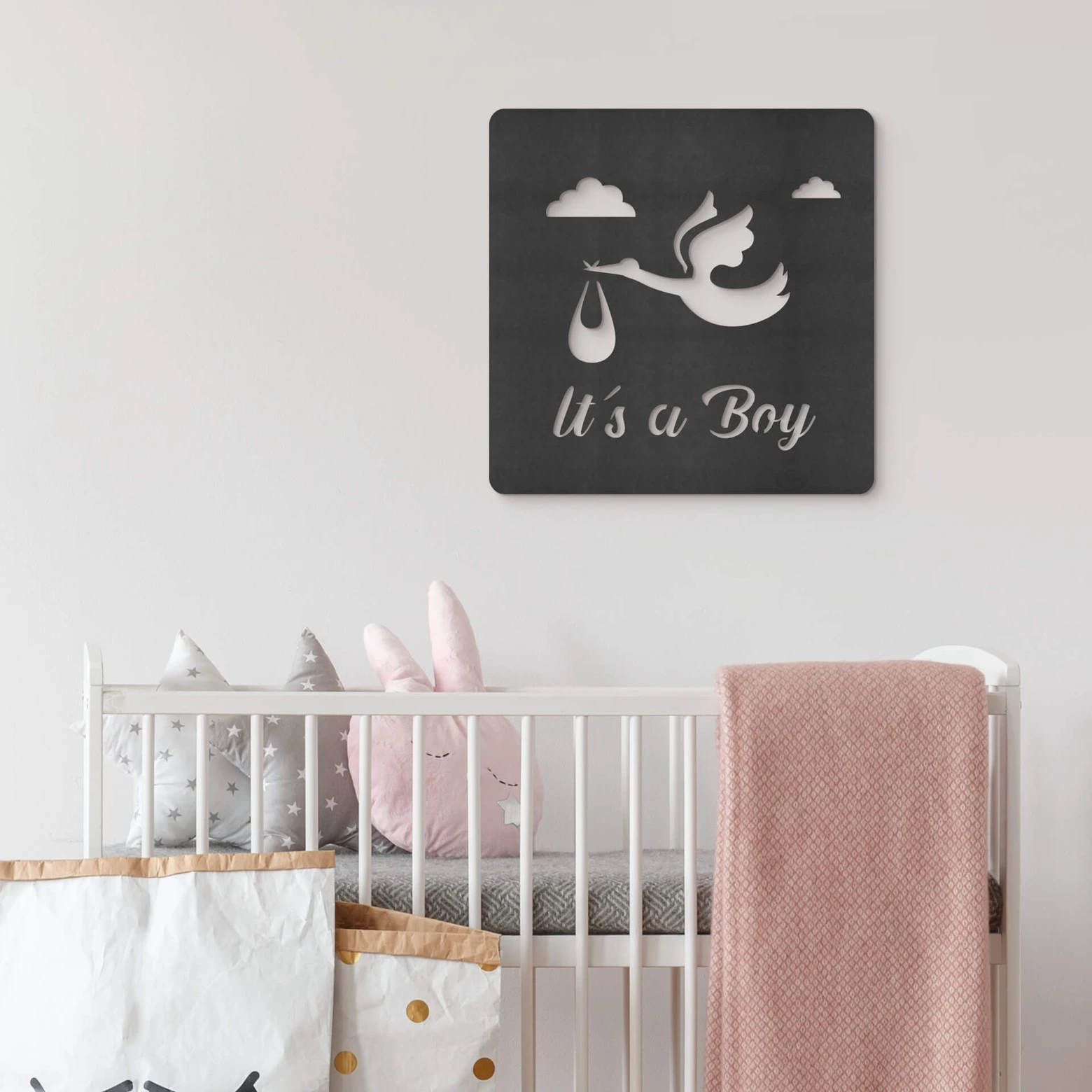 MDF-Deko Baby - It's a Boy | wall-art.de