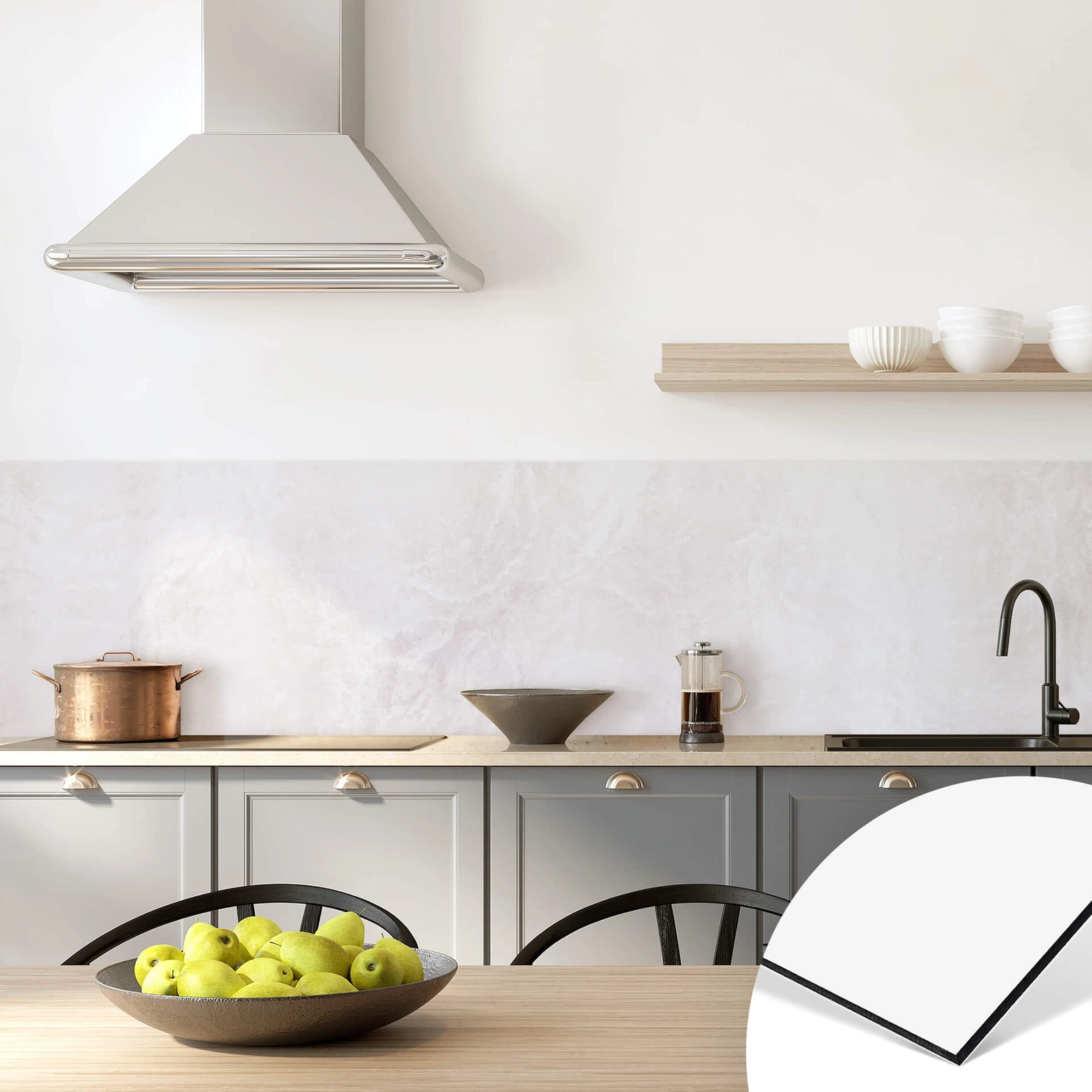 Küchenrückwand uplusmestudio - Soft Texture | wall-art.de