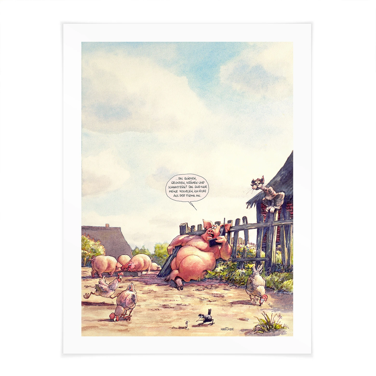 Poster Marunde - Unter Kollegen (1994) | wall-art.de