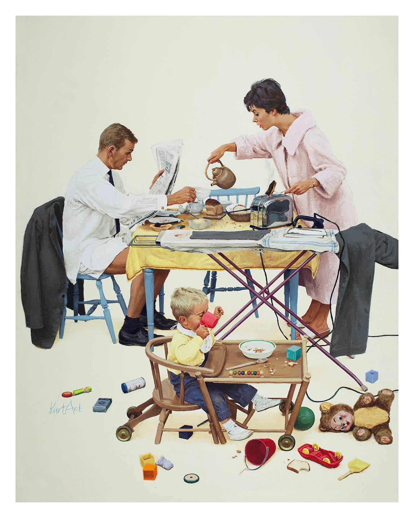 Poster Kurt Ard - Hier brennt was an... (1960) | wall-art.de