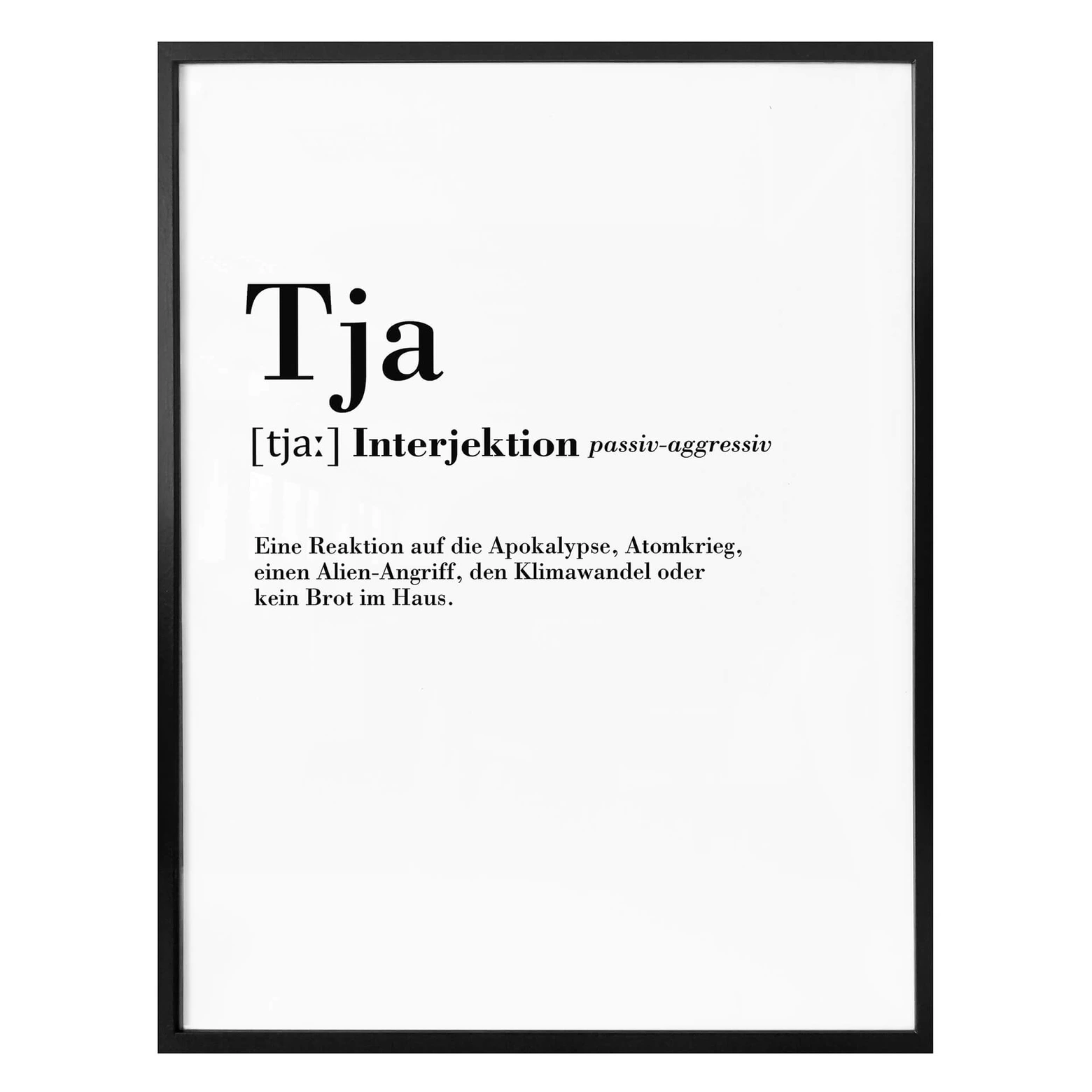 Poster Grammatik Tja | wall-art.de