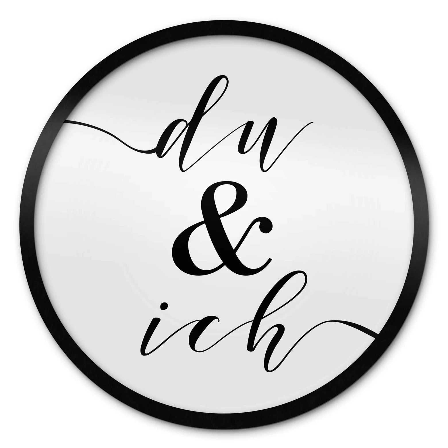 Poster Du und Ich - Rund | wall-art.de