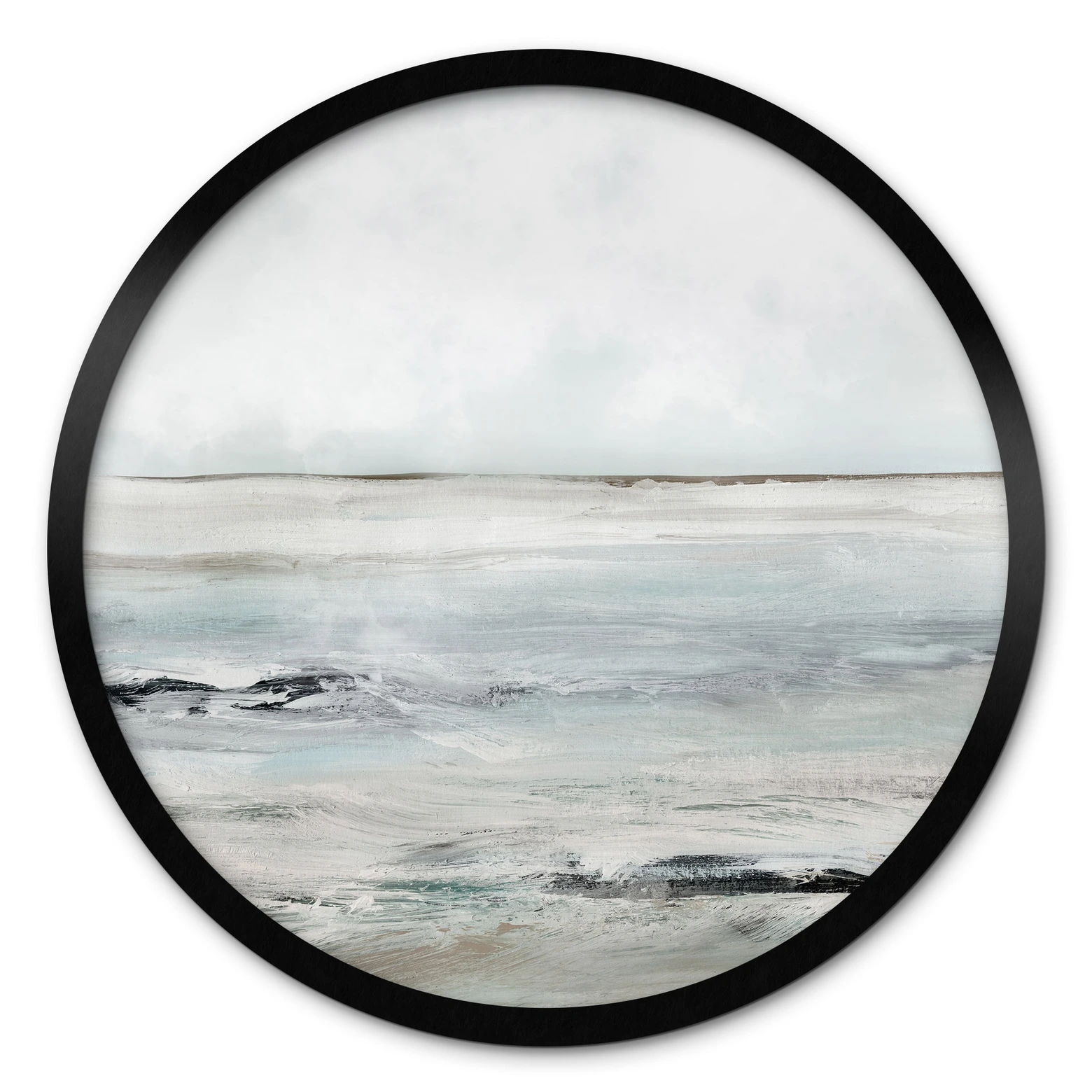 Poster Wellen am Sandy Bay - Hobday - Rund | wall-art.de