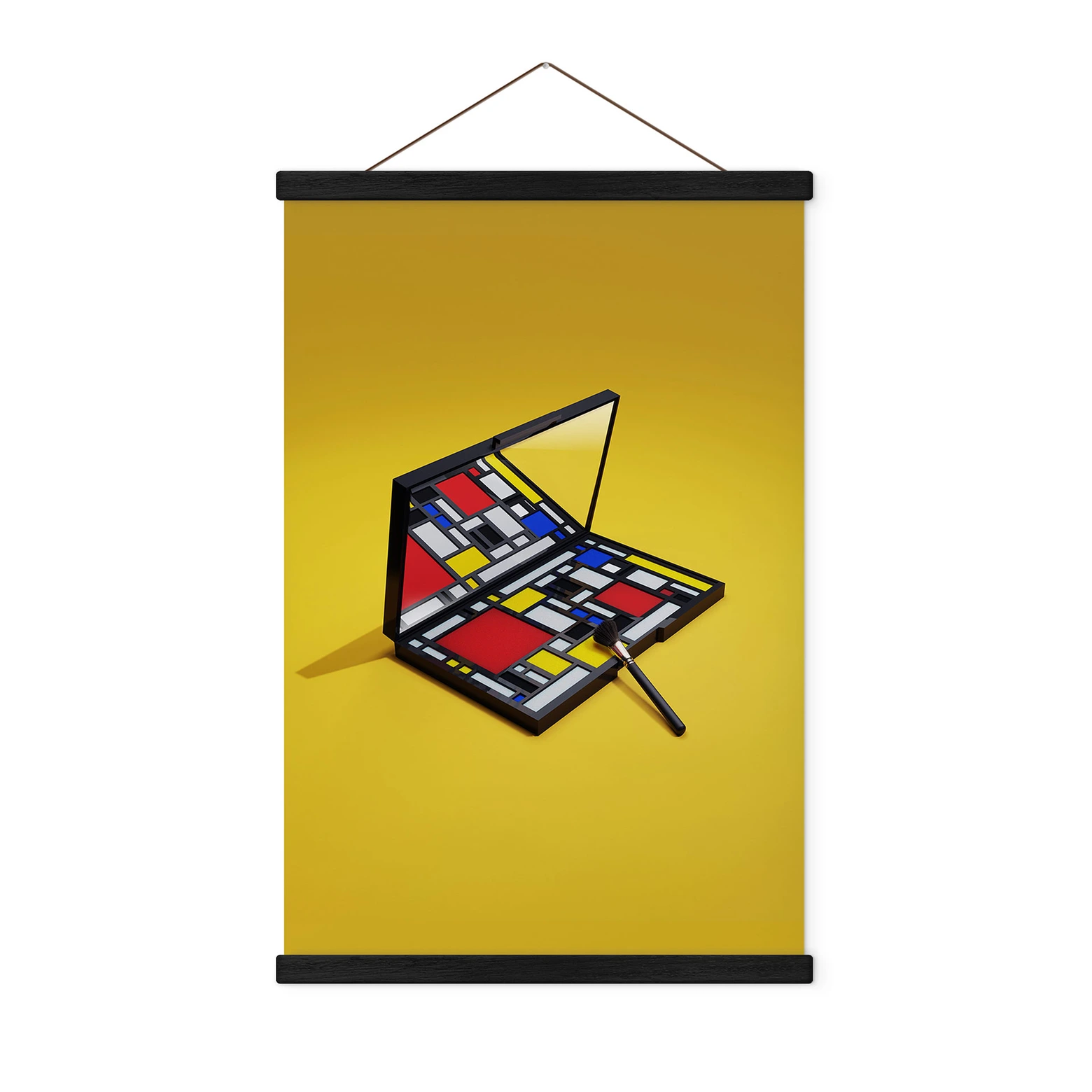 Stoffbild Make-Up Palette im Stil von Piet Mondrian - Pozdniakov | wall ...