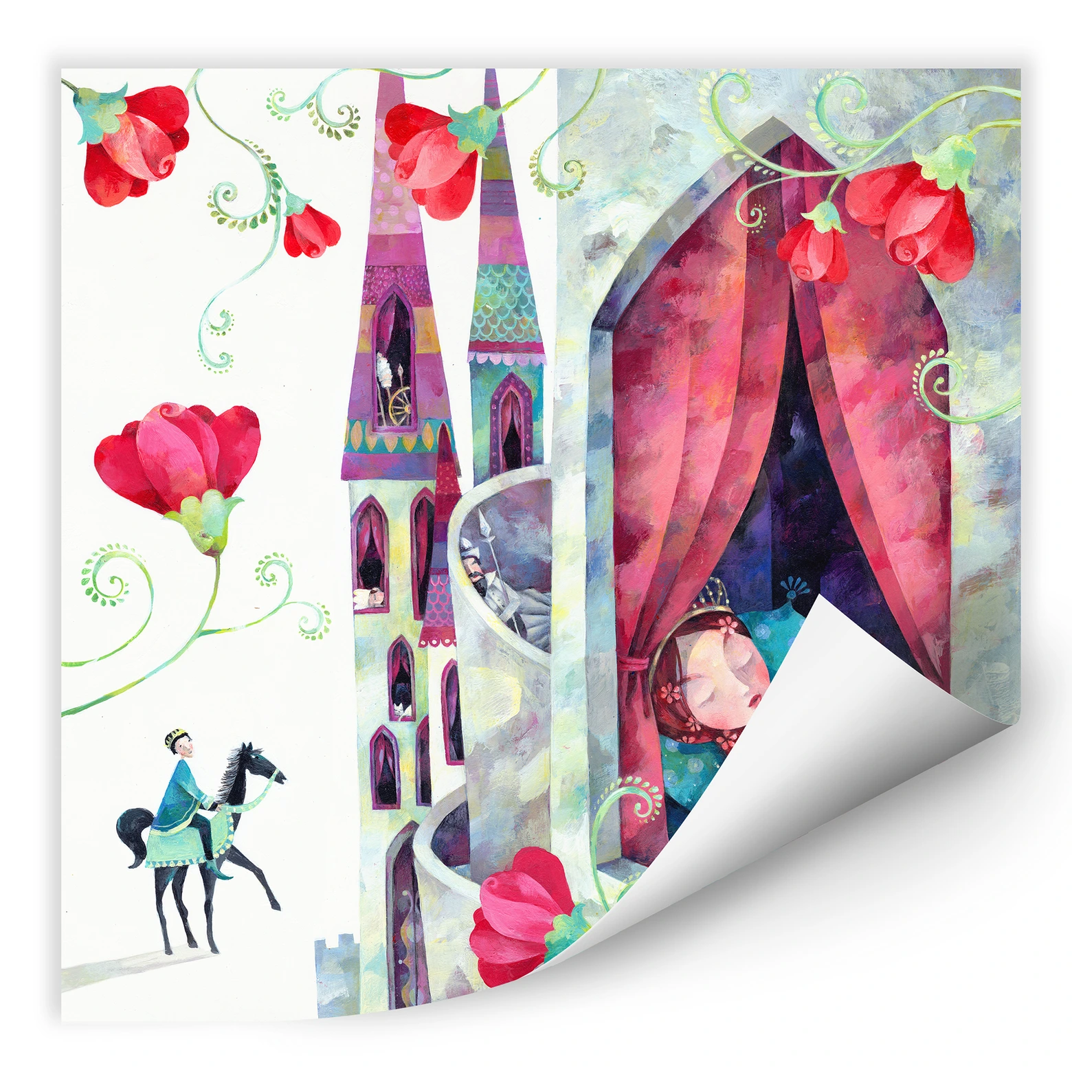 Wallprint von Aurélie Blanz - Dornröschen | wall-art.de