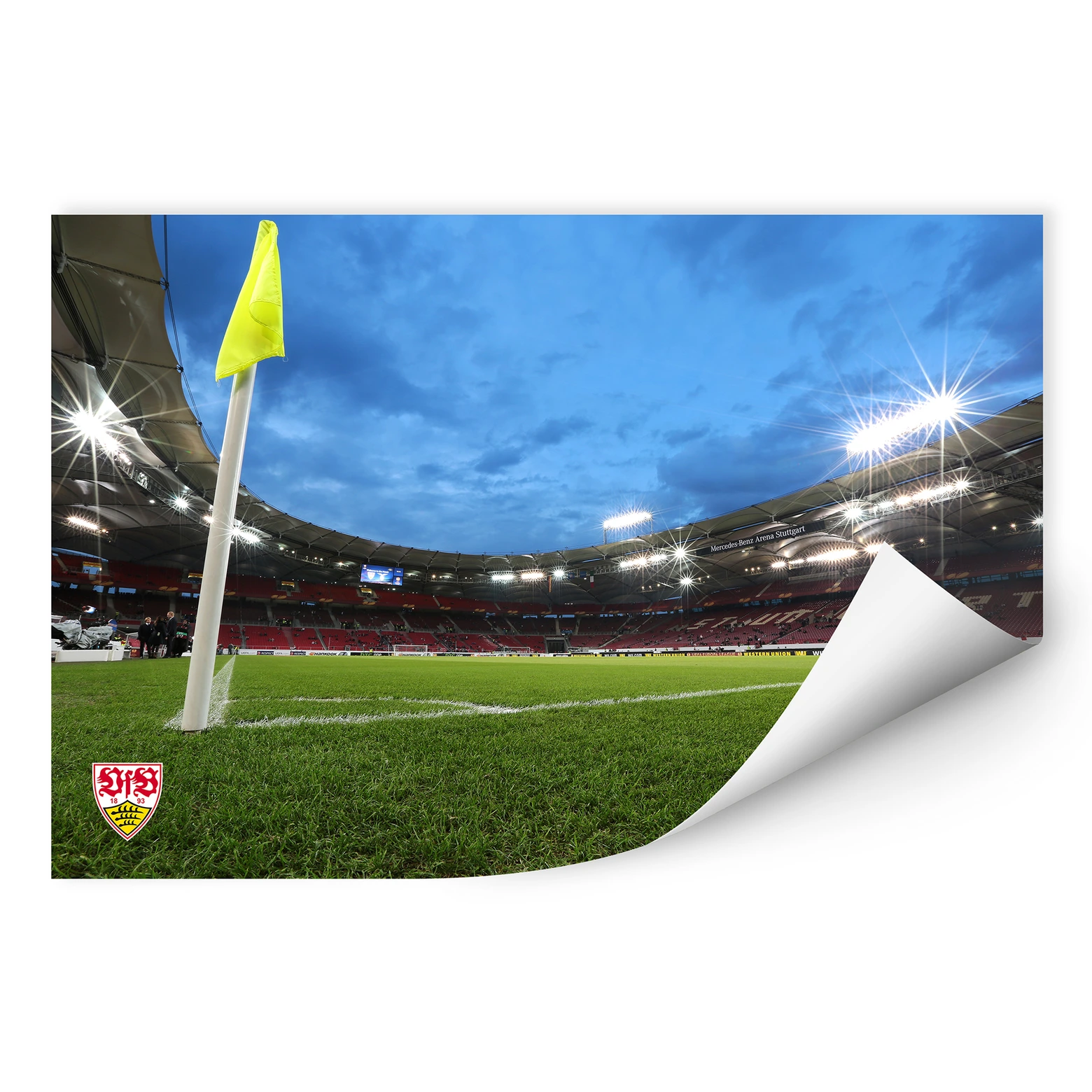 Wallprint VfB Stuttgart Arena Nacht | wall-art.de