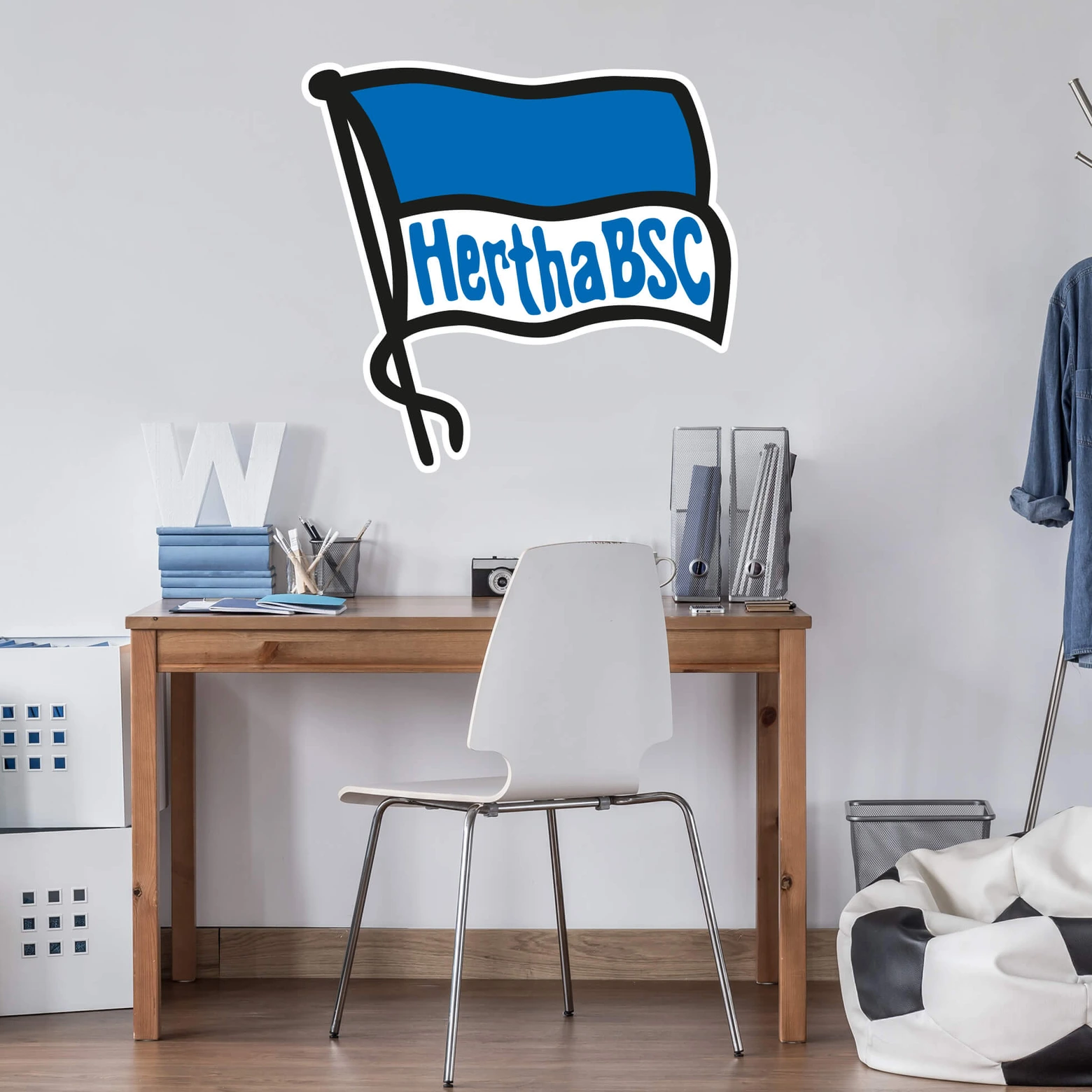 Wandtattoo Hertha BSC - Logo Fahne | wall-art.de