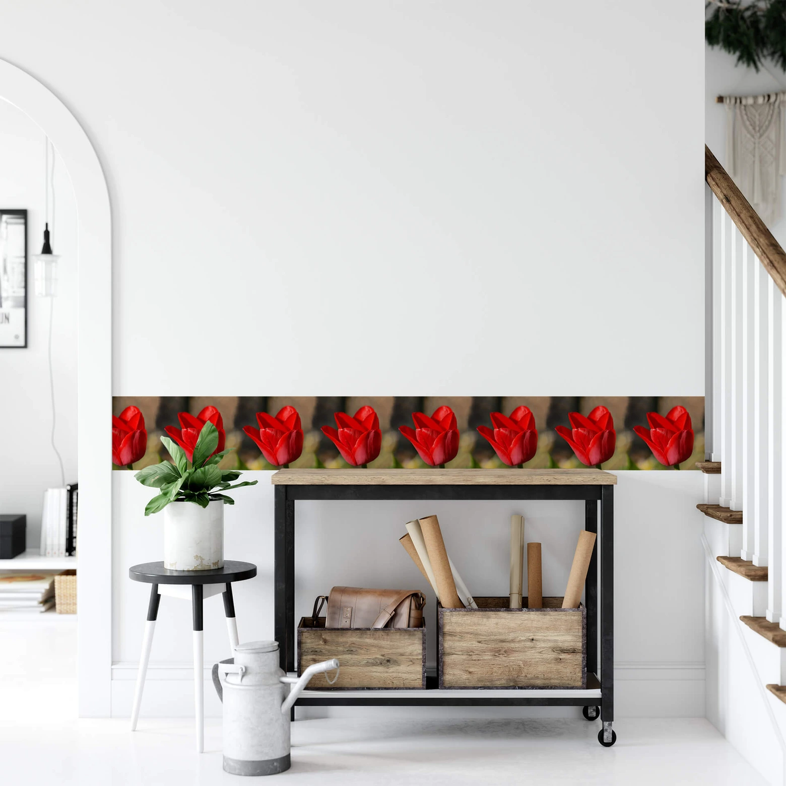 Wandtattoo Border Tulip | wall-art.de