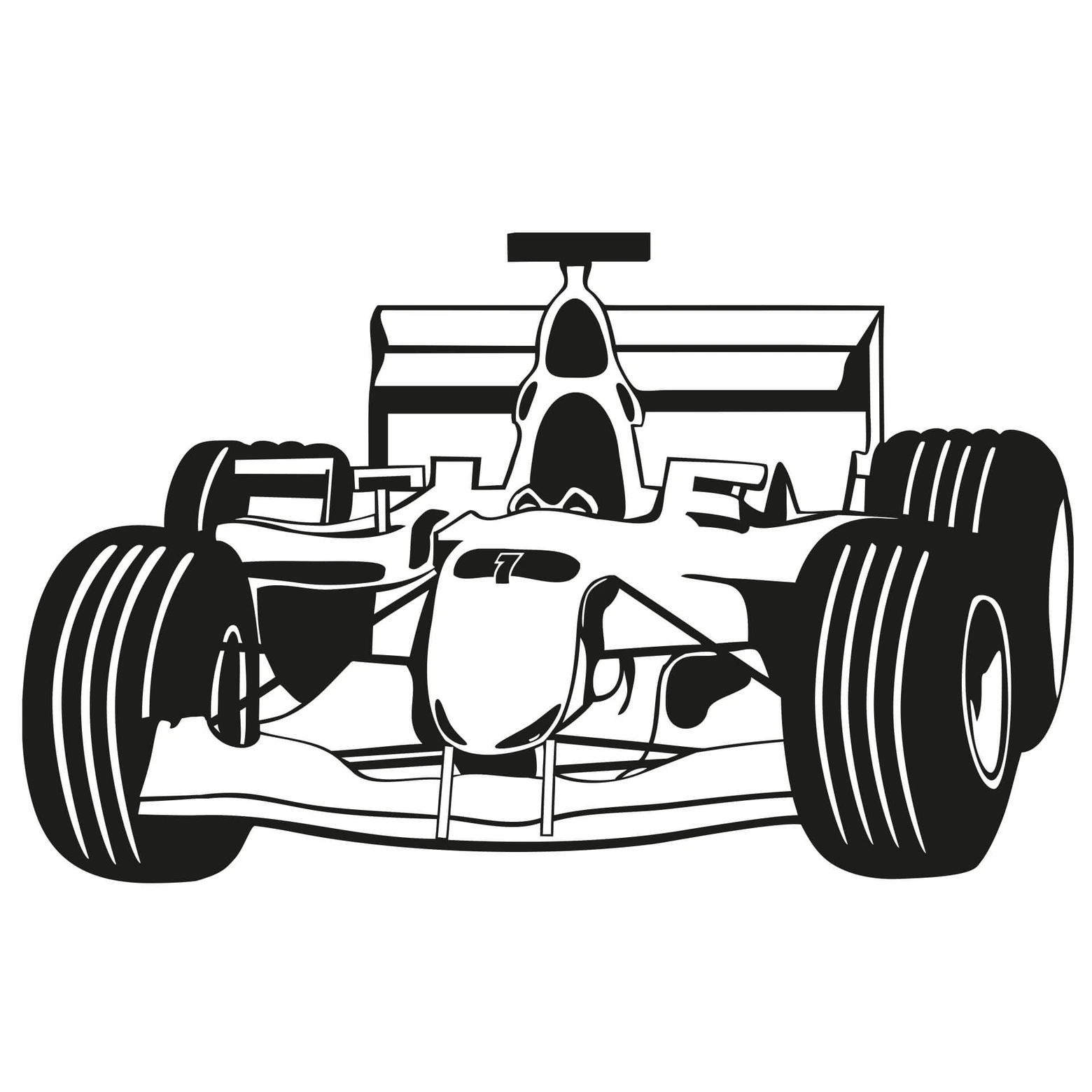 Wandtattoo Rennwagen 2 - ein schnelles Wandtattoo für alle kleinen ...