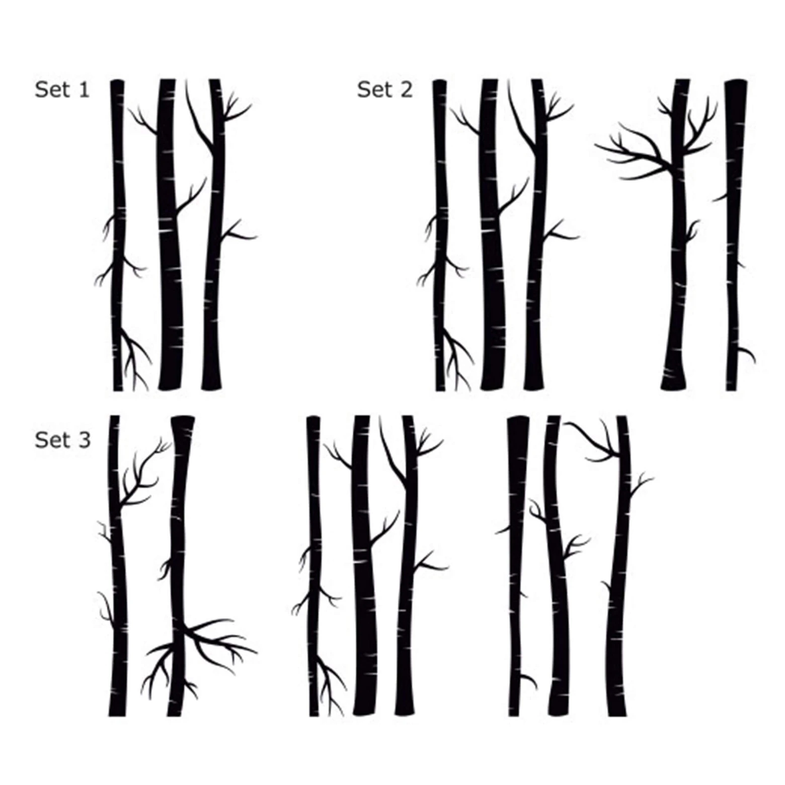 Sticker mural - Set de la forêt | wall-art.fr