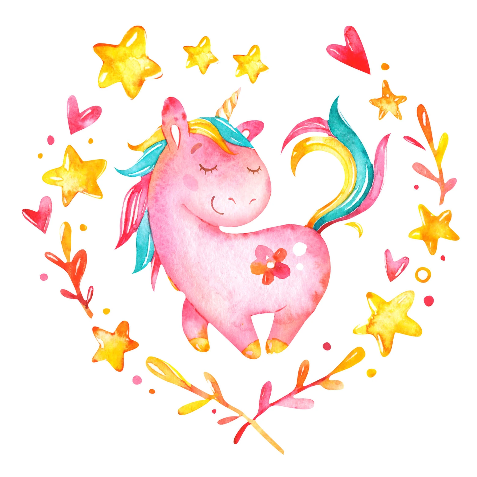 Wandtattoo Ruby the Unicorn | wall-art.de