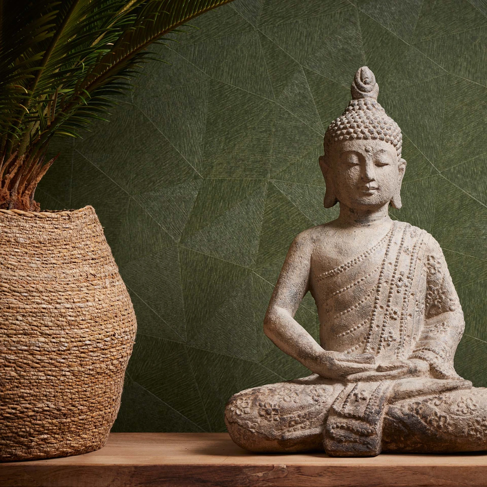 vliesbehang groen modern grafisch design behang donkergroen behang ...