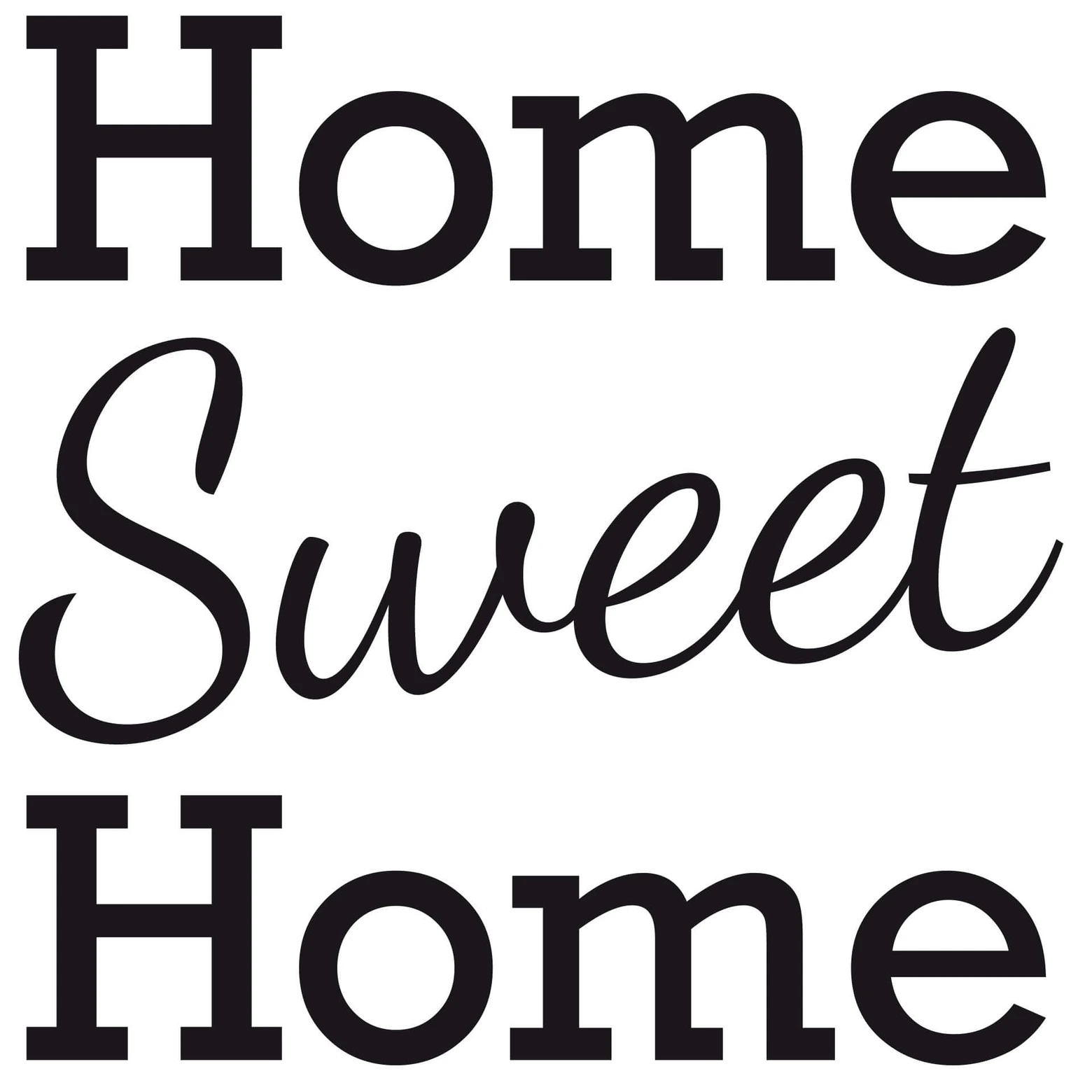 Home Sweet Home 2 Wall sticker | wall-art.com