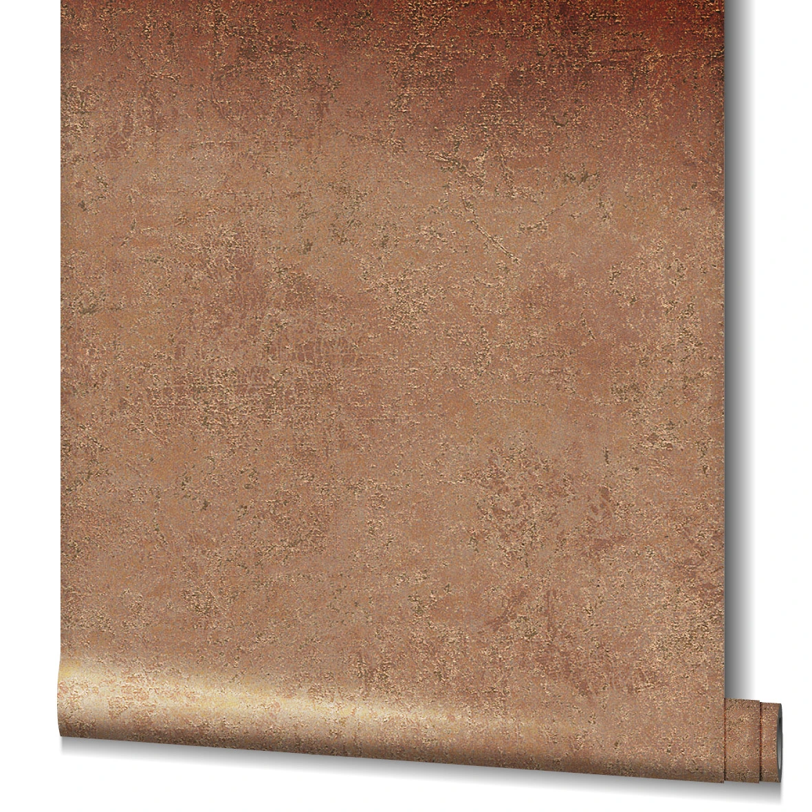 Textured non-woven wallpaper brown | wall-art.com