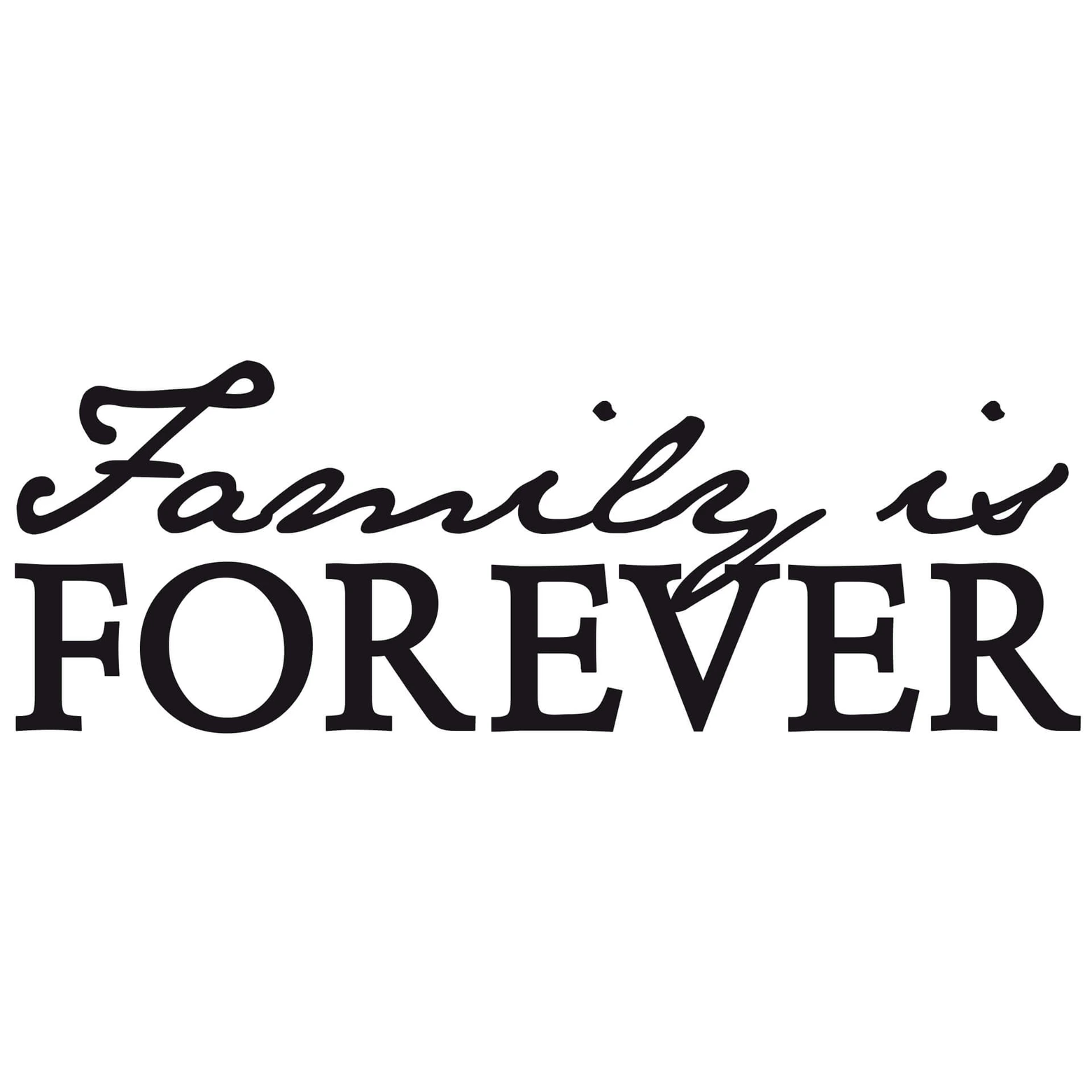 Muursticker Family is forever | wall-art.nl