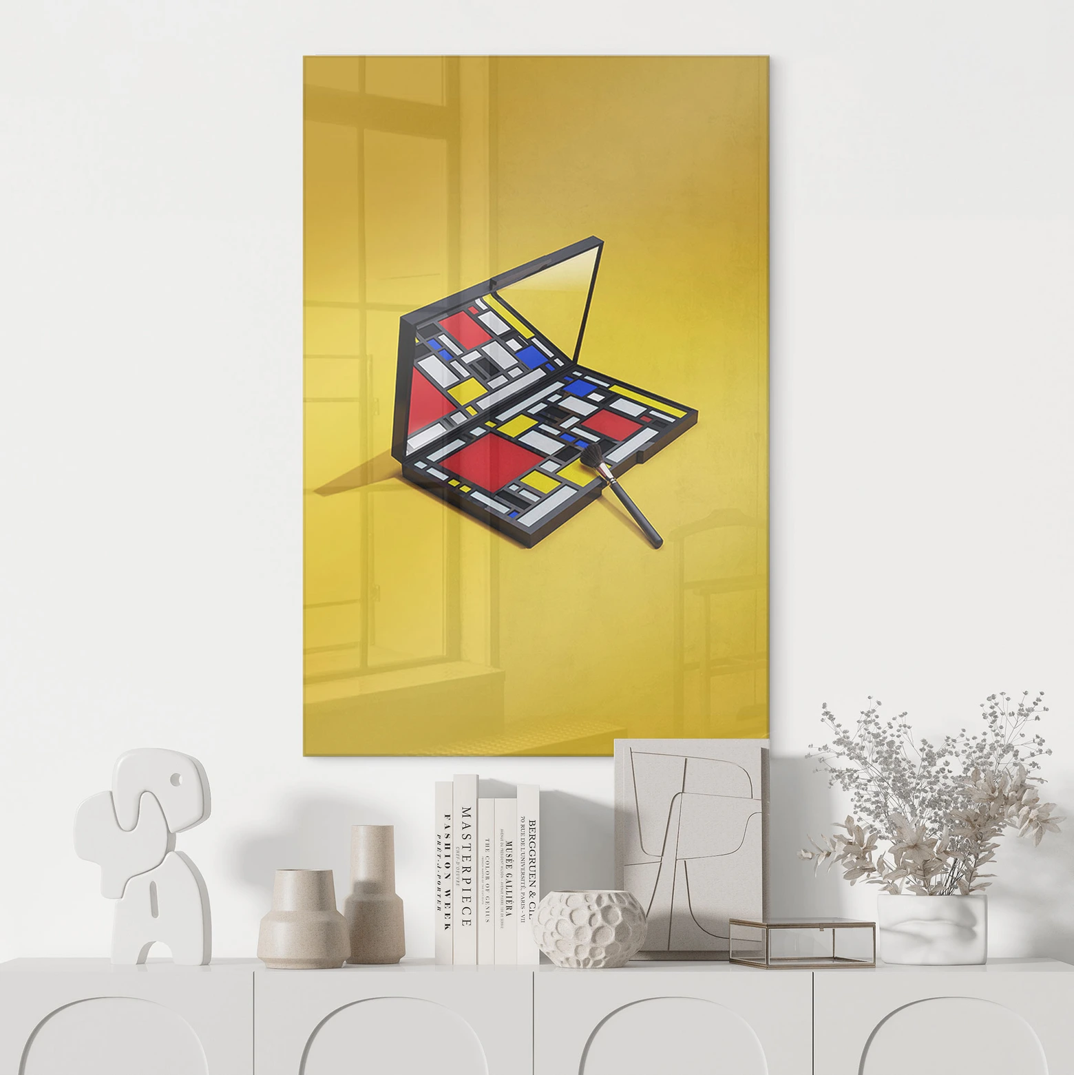Acrylglasbild Make-Up Palette im Stil von Piet Mondrian - Pozdniakov ...
