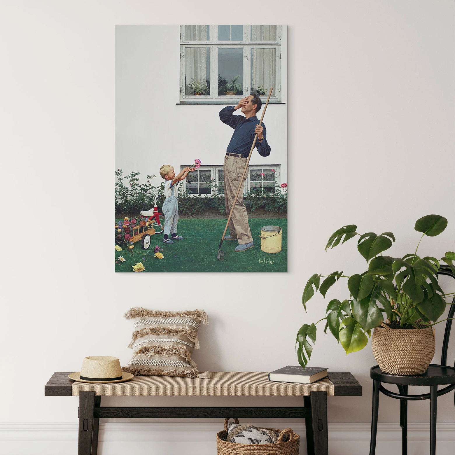 Wandbild Sag es mit Blumen (1963) - Kurt Ard - Alu-Dibond | wall-art.de