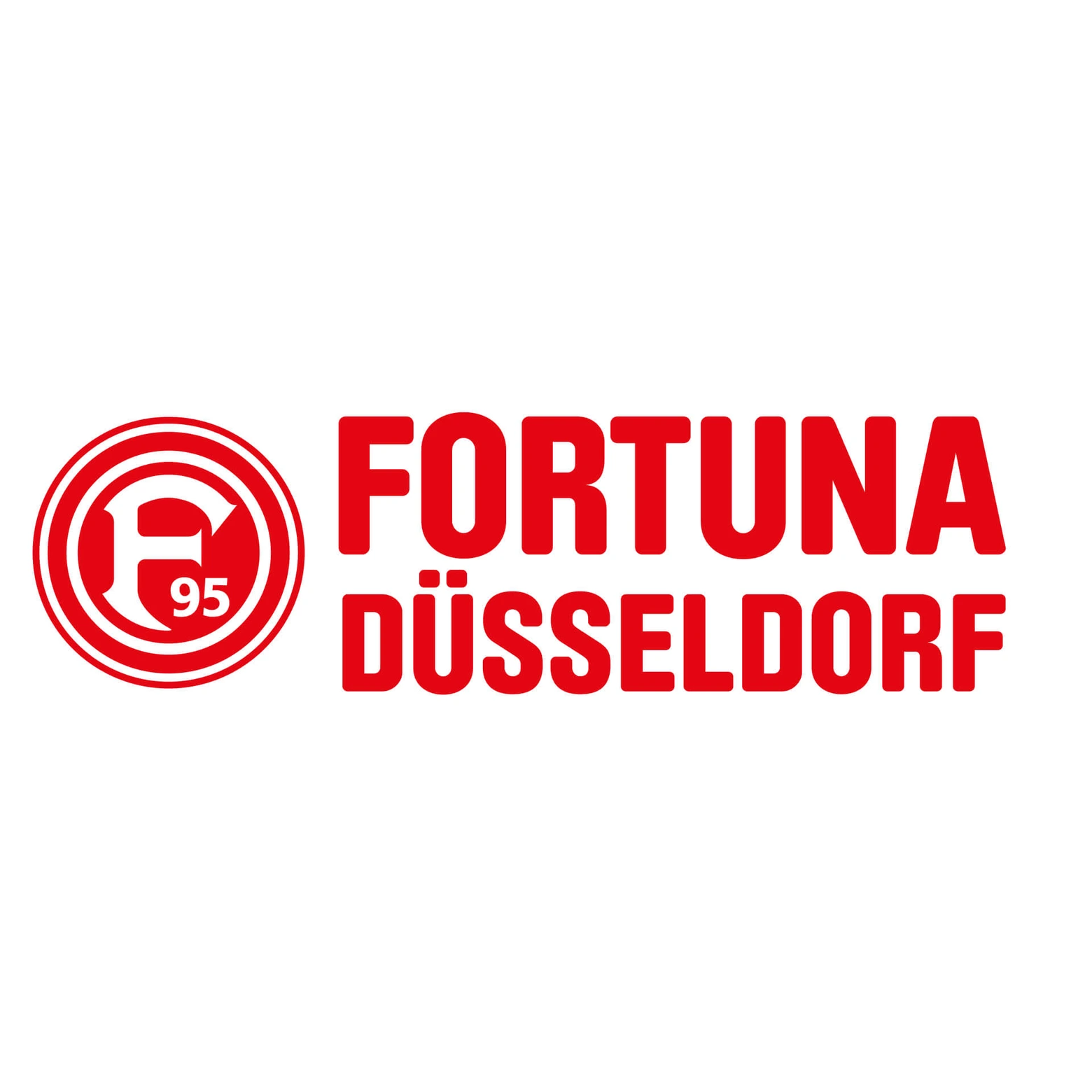 Wandtattoo Fortuna Düsseldorf Logo mit Schriftzug | wall-art.de